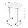 Inbox Zero Manual Standing Height-Adjustable Desk Computer Desk with Wheels | Wayfair.co.uk
